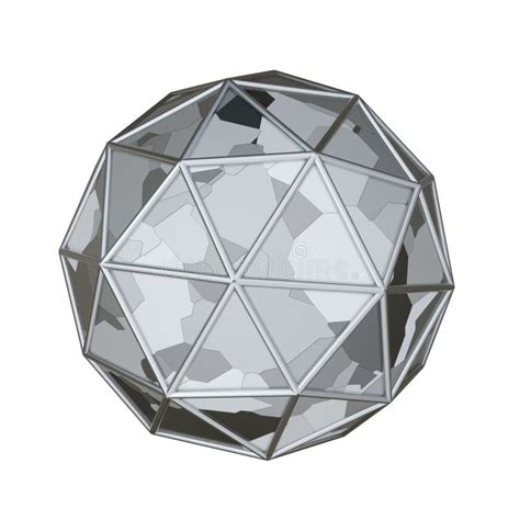 Abstract Round Shape Isolated On A White Background Stock Illustration