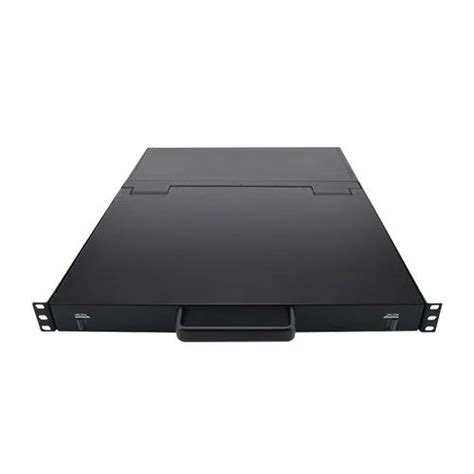 kinan 8 port short depth cat5 17 inch widescreen lcd kvm switch at