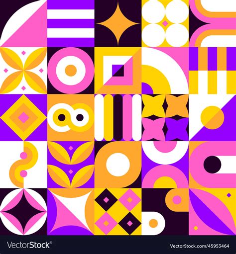 Geometrical Square Seamless Pattern Royalty Free Vector