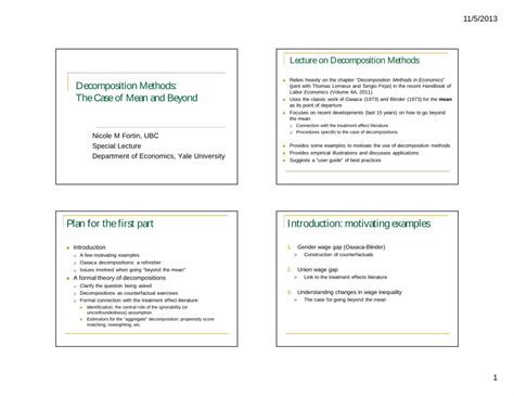 Pdf Decomposition Methods Faculty Of Artsfacultyartsubcca