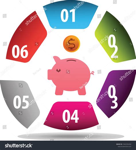 Infographics Graphs Charts Data Showing Illustrations Stock Vector
