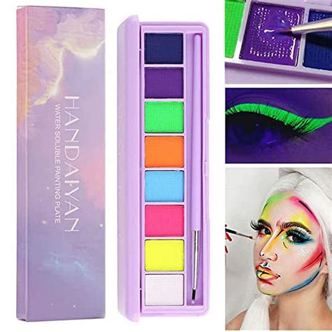 Go Ho Colors Water Activated Eyeliner Palette Highly Pigmented Bright Vibrant Fluorescent