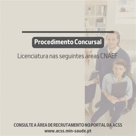 Recrutamento Acss Acss Administração Central Do Sistema De Saúde