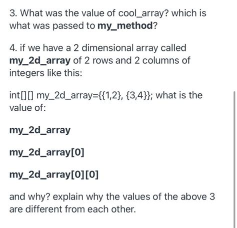 Solved 1 If Myarray Is A 1 Dimensional Array Of 10