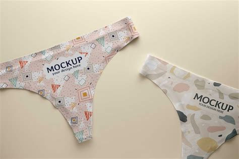 Premium Psd Women Lingerie Mockup Top View