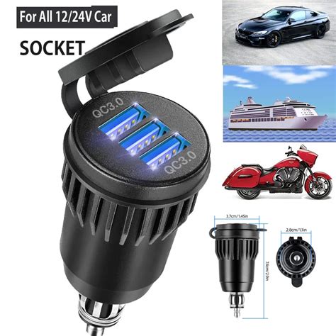 Motosiklet Su Ge Irmez Arj 54W QC3 0 USB C Tipi PD G Adapt R BMW