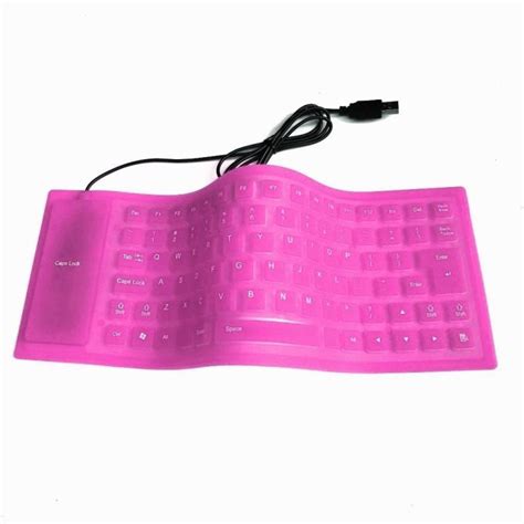 Colorful Foldable Flexible Keyboard Waterproof Usb 20 Keyboard Size