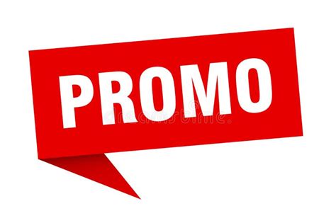 Promo Banner Promo Speech Bubble Stock Vector Illustration Of Speech
