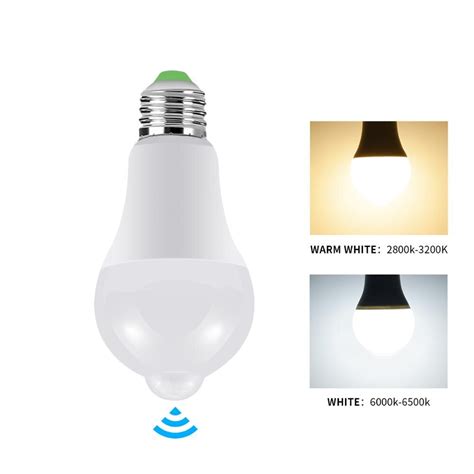 Pir Motion Sensor Led Bulb Lamp Home Outdoor Indoo Grandado