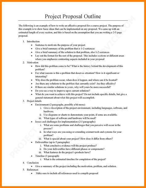 Project Proposal Template 43 Professional Project Proposal Templates