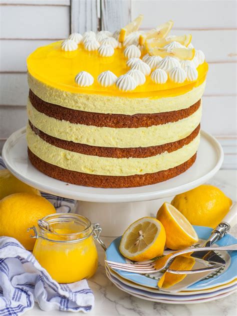 Lemon Mousse Cake Video Tatyanas Everyday Food Recipe In 2020
