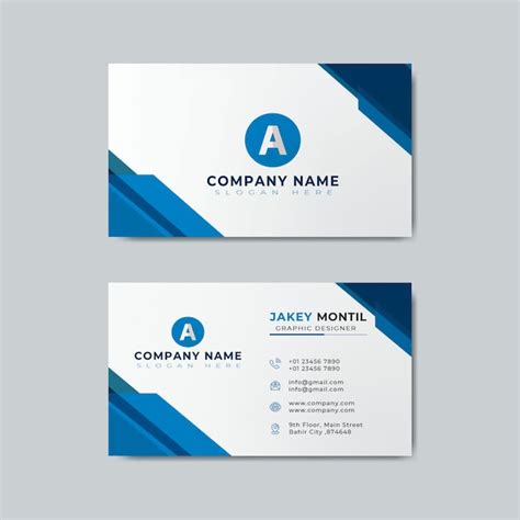 비지니스 카드 디자인 템플릿 프리미엄 Psd 파일