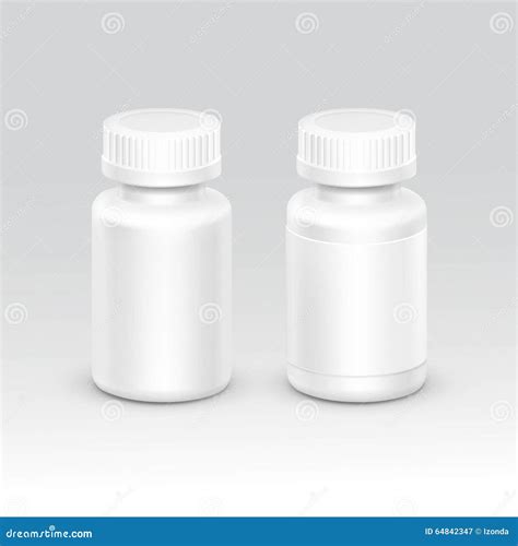 有在背景药片传染媒介的隔绝的盖帽的空白的塑料封装瓶 向量例证 插画 包括有 药物 空白的 药剂 健康 64842347
