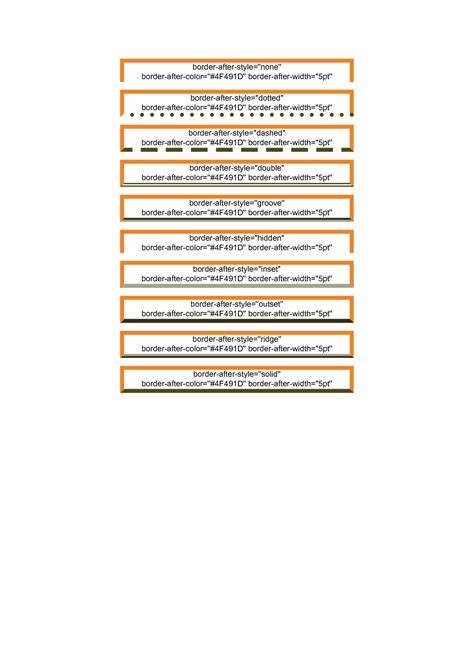 XSL FO Border After Style Data Type GmbH