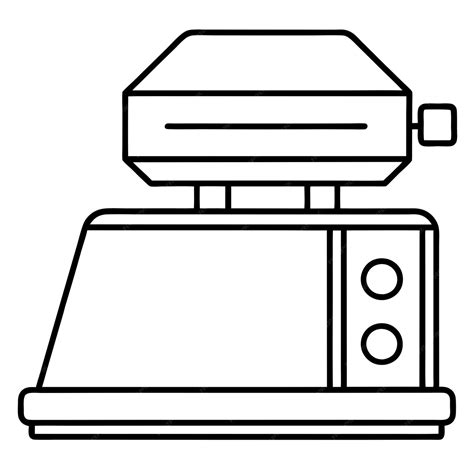 Grader Machine Outline Coloring Book Page Line Art Drawing Premium Ai