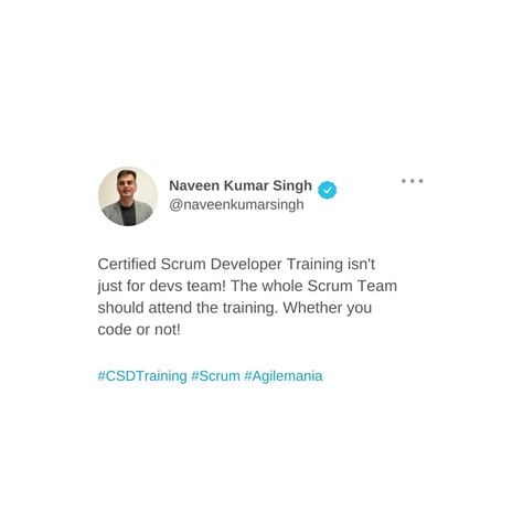 Why You Need Certified Scrum Developer® Csd Training Naveen Kumar