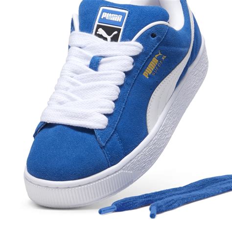 Ripley ZAPATILLAS HOMBRE PUMA URBANAS AZUL SUEDE XL CUERO