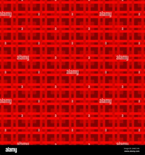 Red Red Checkered Fabric Seamless Pattern A Cell Of Thin Intersecting