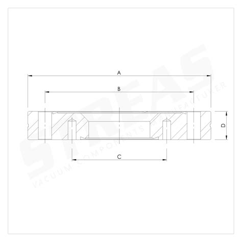 Reducer Flange Zero Lenght Dn15063cf Streas Vacuum Components