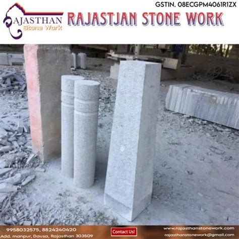 Sandstone Garden Bollard At ₹ 3500 Blocking Bollard In Dausa Id