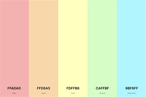 25 Best Pastel Color Palettes With Names And Hex Codes Artofit