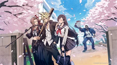 Cloud Strife Midgard Seventh High School Danbooru