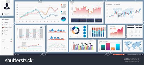 Great Dashboard Ui Modern Presentation Infographic Stock Vector Royalty Free