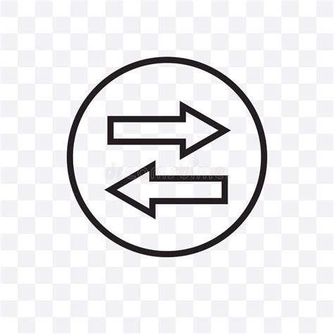 Synchronization Linear Icon Modern Outline Synchronization Logo Stock Vector Illustration Of