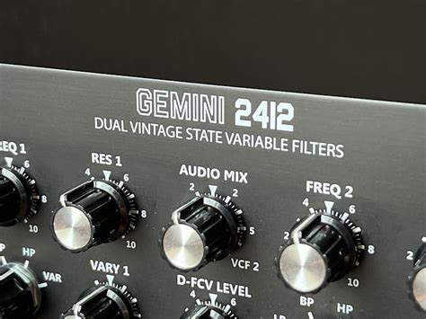 AJH Synth Gemini 2412 Dual State Variable Filters Reverb