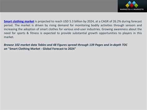 Ppt Smart Clothing Market Size Revenue Analysis And Trends Powerpoint
