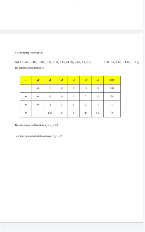 Solved Consider the following | Chegg.com