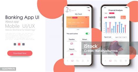 온라인 뱅킹 모바일 앱 Ui Ux Gui 지갑 쇼핑 내 계정 자금 전송 청구서 지불 제품 세부 사항 모바일 뱅킹 인터페이스 벡터