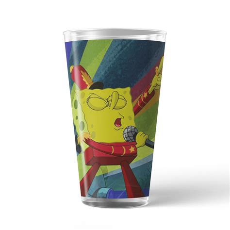 Spongebob Squarepants Band Geeks 17 Oz Drinking Glass Paramount Shop