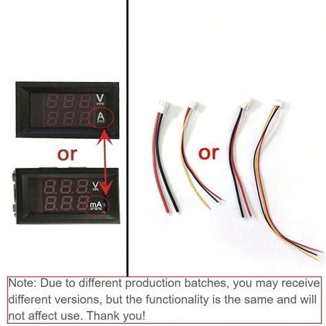 0 28 Led Voltage Meter Ammeter Meter Red Blue Digital Multimeter