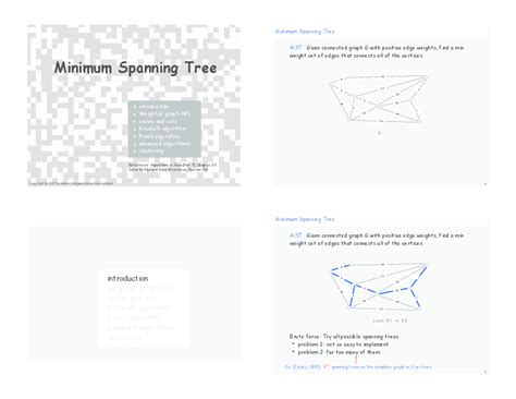 Pdf Algorithms For Minimum Spanning Trees