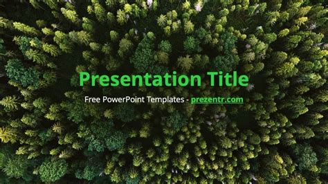 Free Forest Powerpoint Template