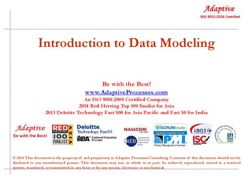 data modeling program ppt slide deck
