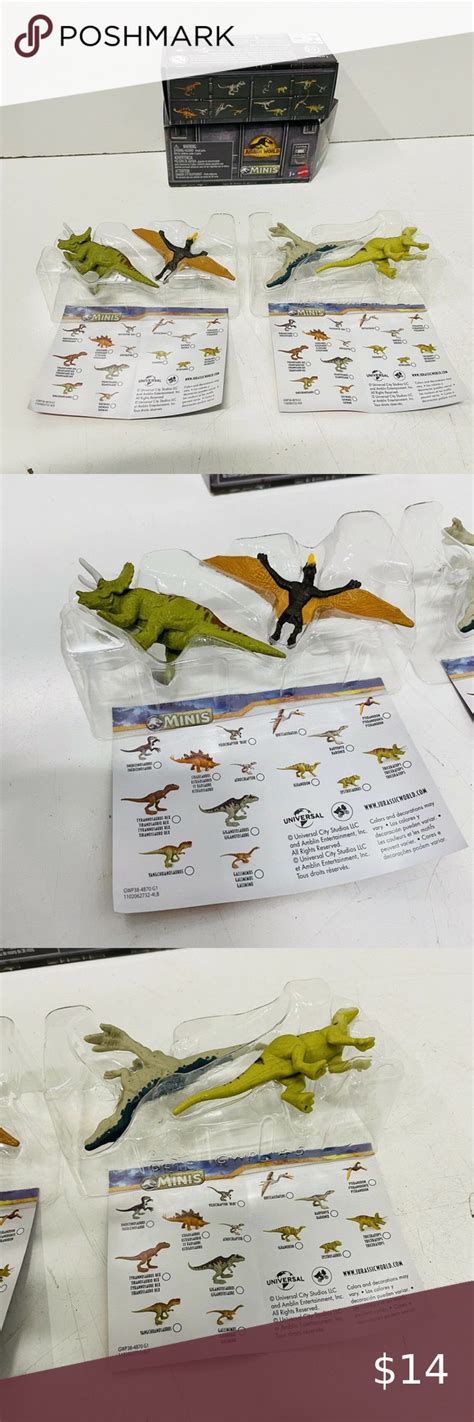2022 Mattel Jurassic World Dominion Minis Lot Pteranodon Triceratops