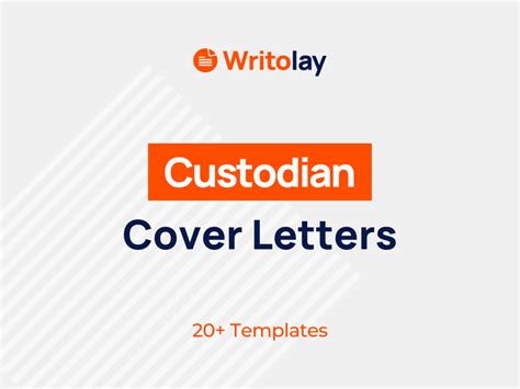 Custodian Cover Letter Example Templates Writolay