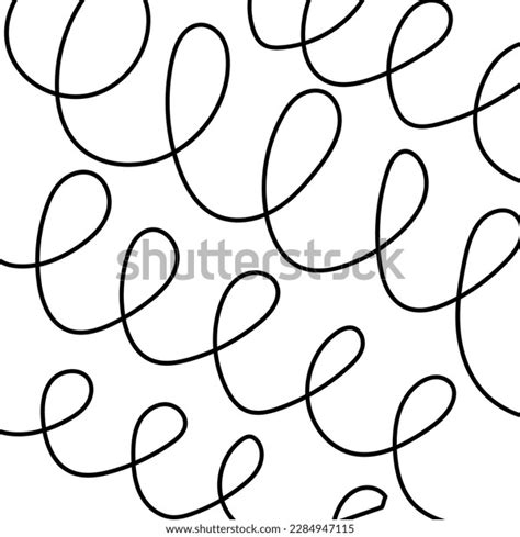 Hand Drawn Texture Curls Freehand Diagonal Stock Vector Royalty Free