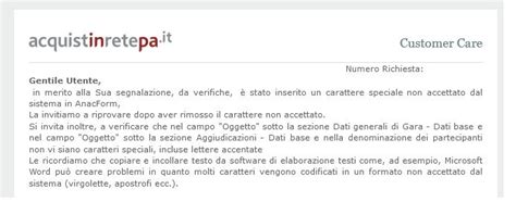 Attenzione Ai Caratteri Speciali Sul Mepa Condivido Con I Colleghi Una
