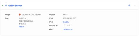 step by step guide of installing uisp unms on a self hosted cloud