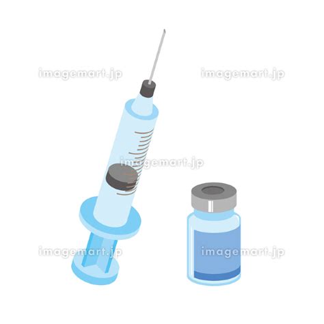 ワクチンの入ったバイアル瓶と注射器のイラスト素材 204225176 イメージマート