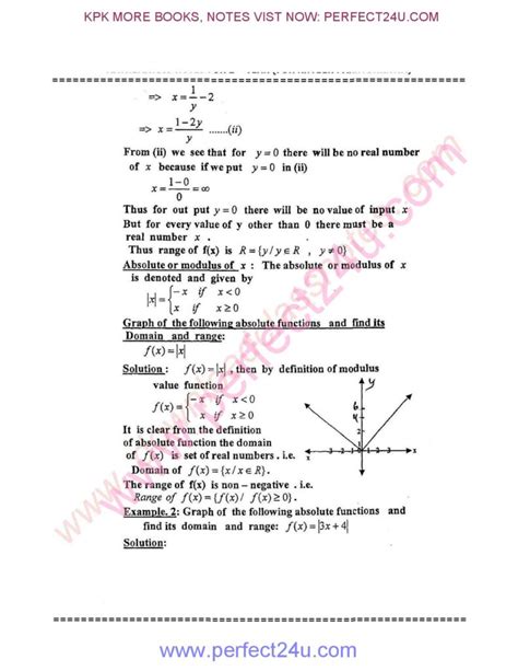 2nd Year Mathematics Unit 2 Functions And Limits Notes Kpk