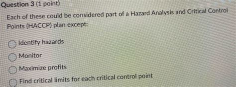 Solved Question 3 1 Point Each Of These Could Be Considered Part Of