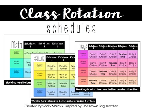 Class Rotation Schedules Reading Math And Spelling Lessons With Laughter