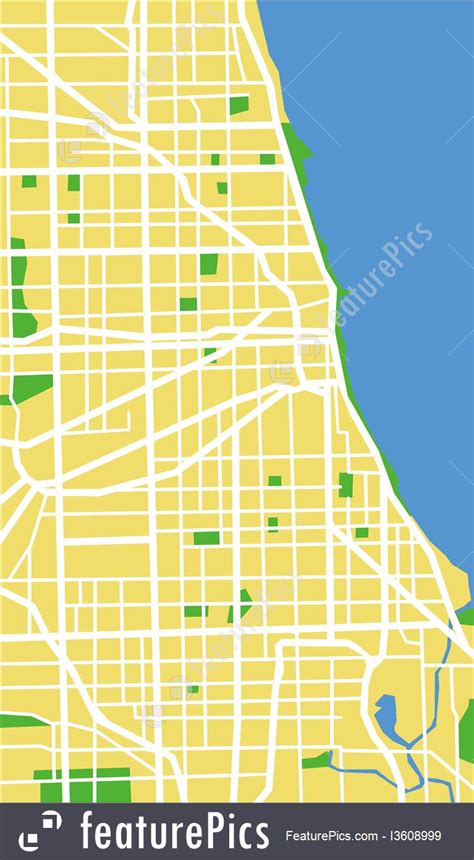 Chicago Map Vector At Collection Of Chicago Map