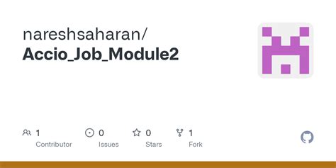 GitHub Nareshsaharan Accio Job Module2