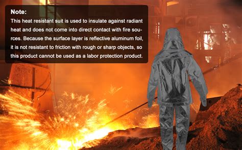Trumego Heat Resistant Suit Fireproof Clothes Anti Thermal