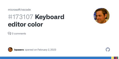 Keyboard Editor Color Issue Microsoft Vscode GitHub